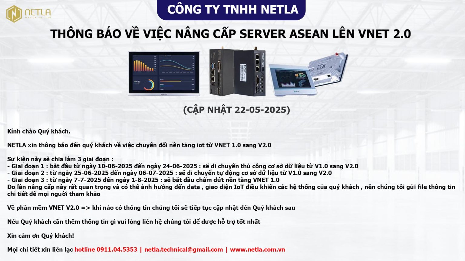 (Cập Nhật 22-5-2025) THÔNG BÁO VỀ VIỆC NÂNG CẤP SERVER ASEAN LÊN VNET 2 ...